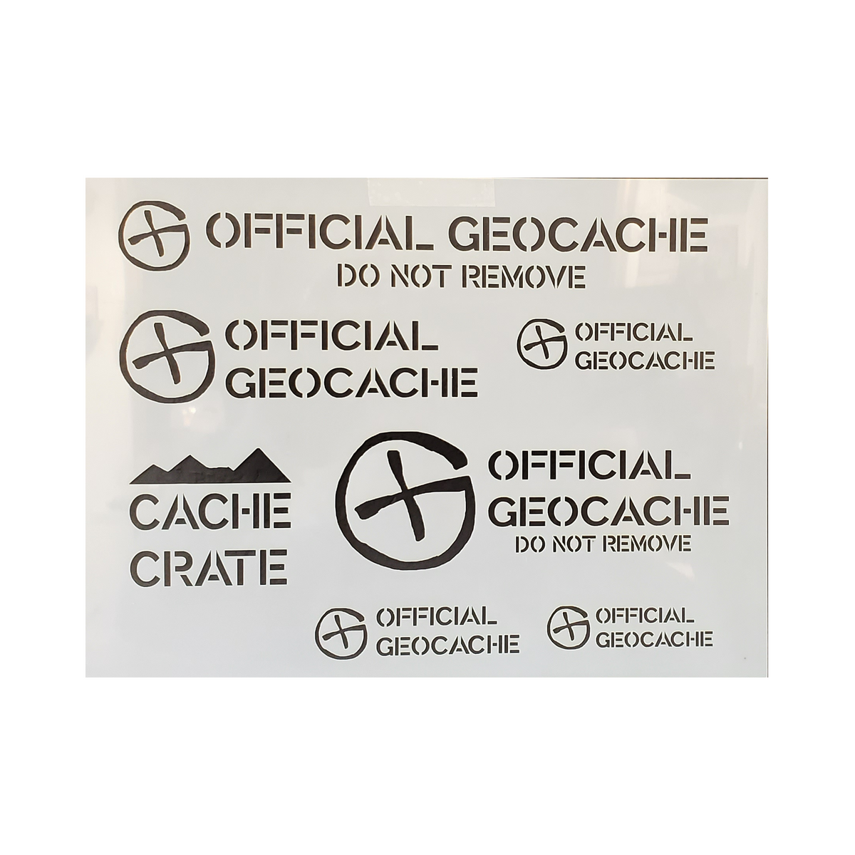 Geocaching Stencil - cache-advance