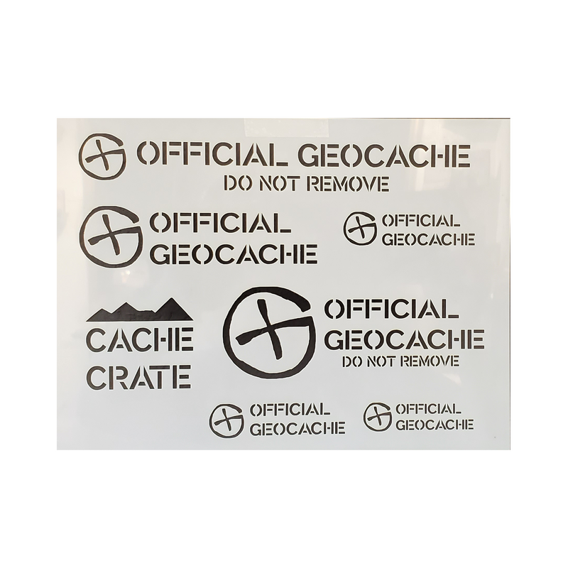 Geocaching Stencil - cache-advance